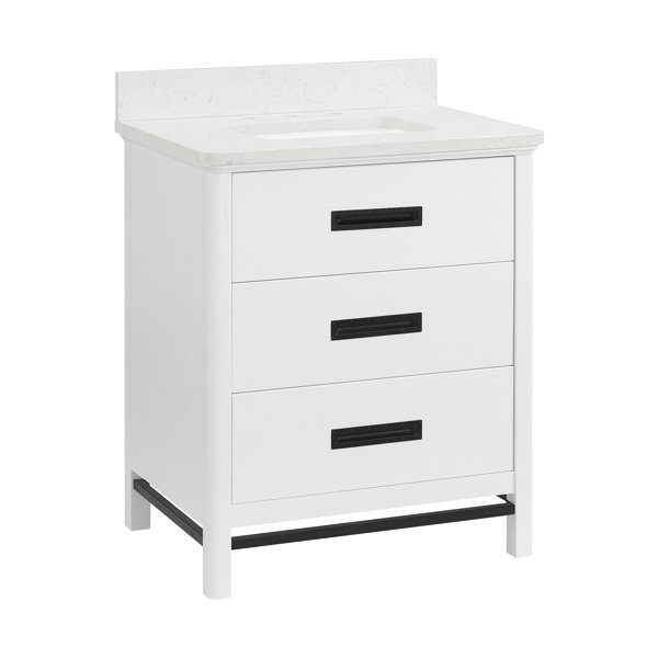 Winston Porter Orbra 30 Wall Mounted Single Bathroom Vanity With
